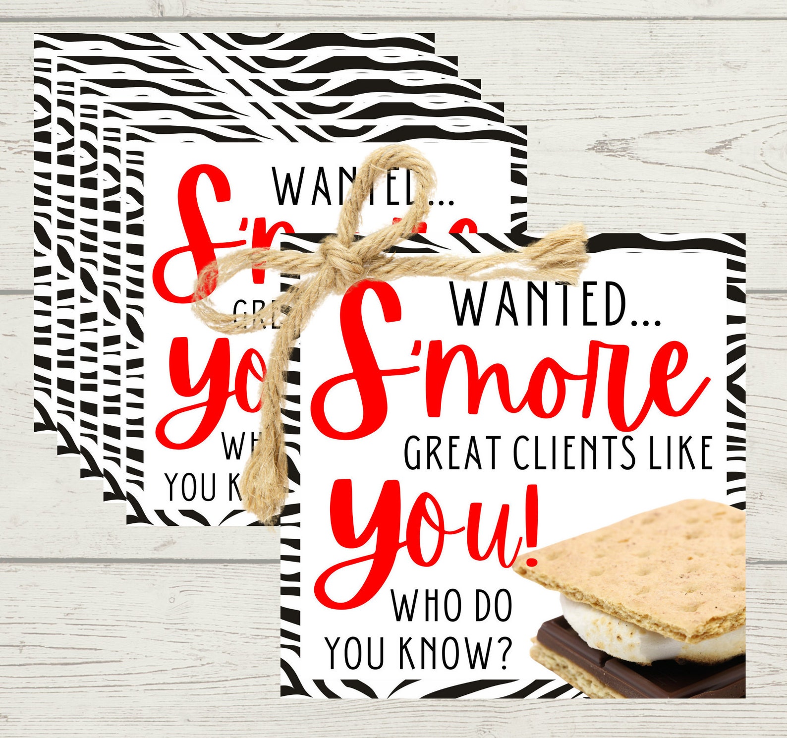 Smore Tag Wanted Smore Great Clients Like You Real Estate - Etsy
