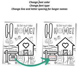 6 Printable Coloring Pages Real Estate, Open House Kids Activity Sheets ...