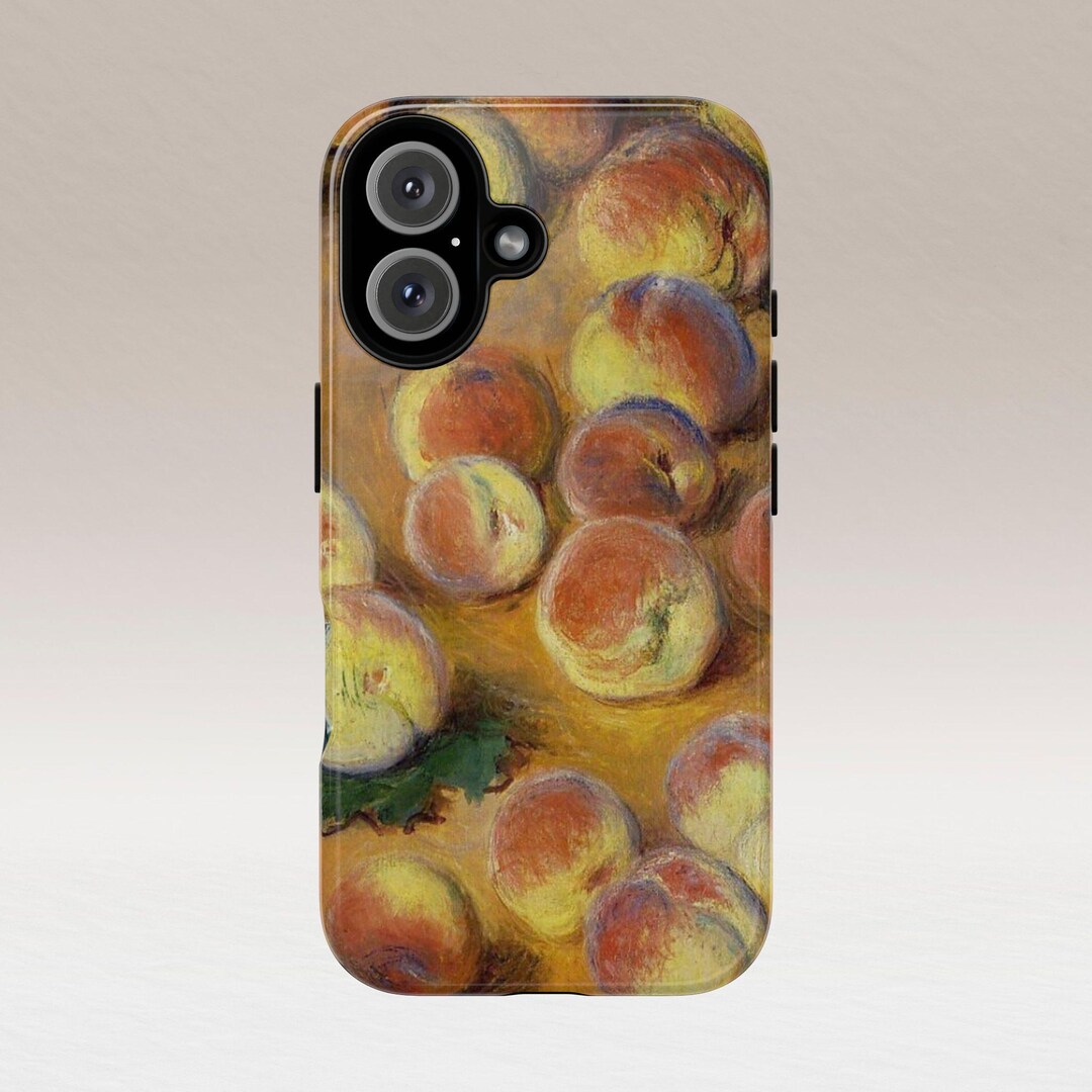 Peaches Phone Case by Claude Monet - Art Cover, Durable, Wireless ...
