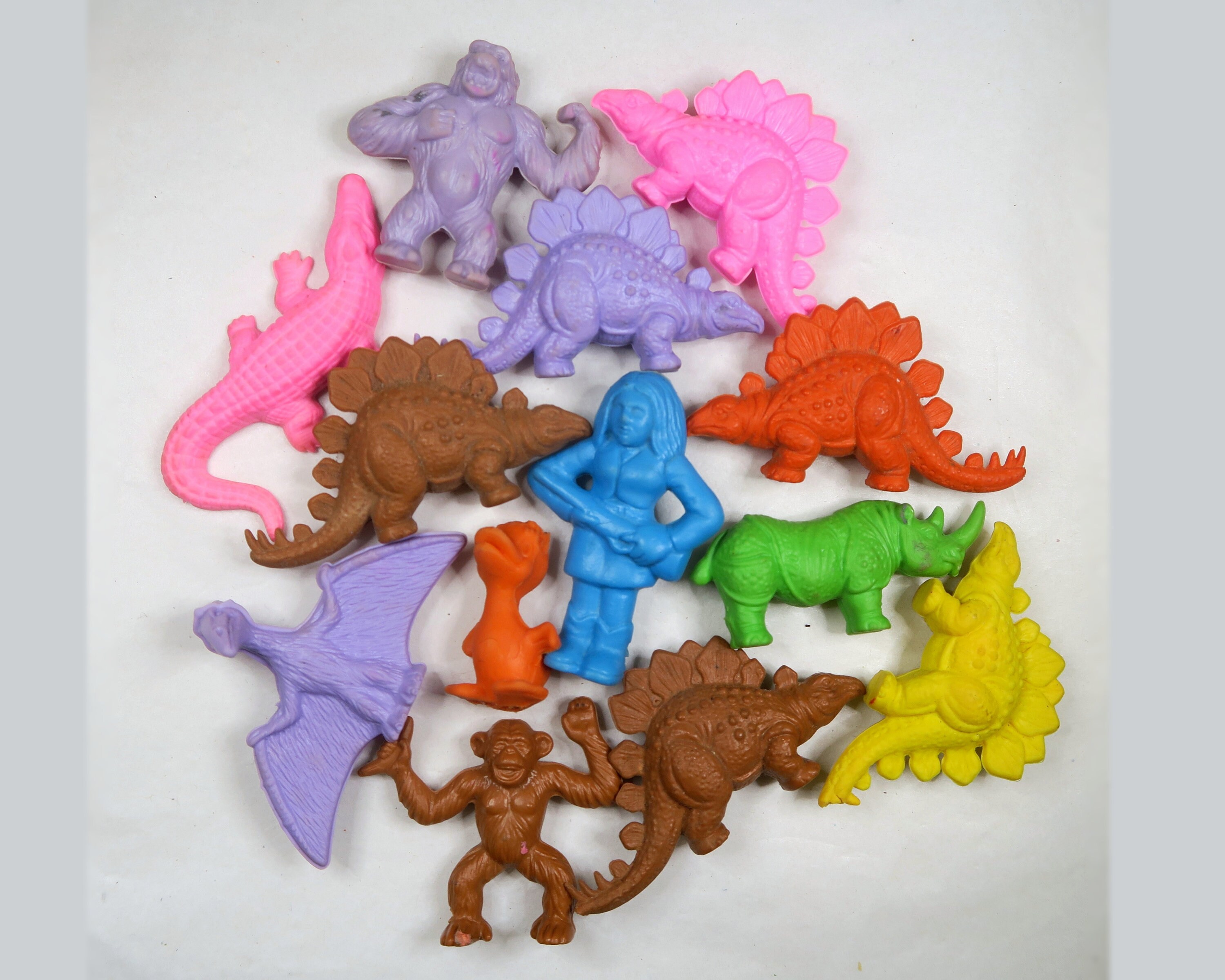 Model Making Lot of Diener Rubber Eraser Toy Figures Craft Supplies ...