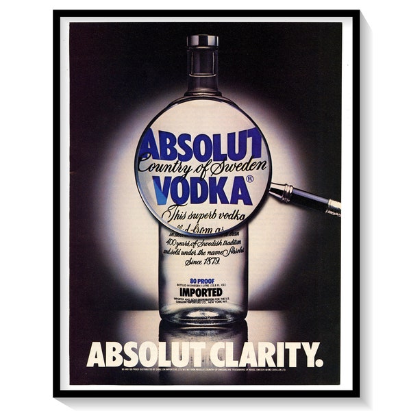 Absolut Ad Art - Etsy