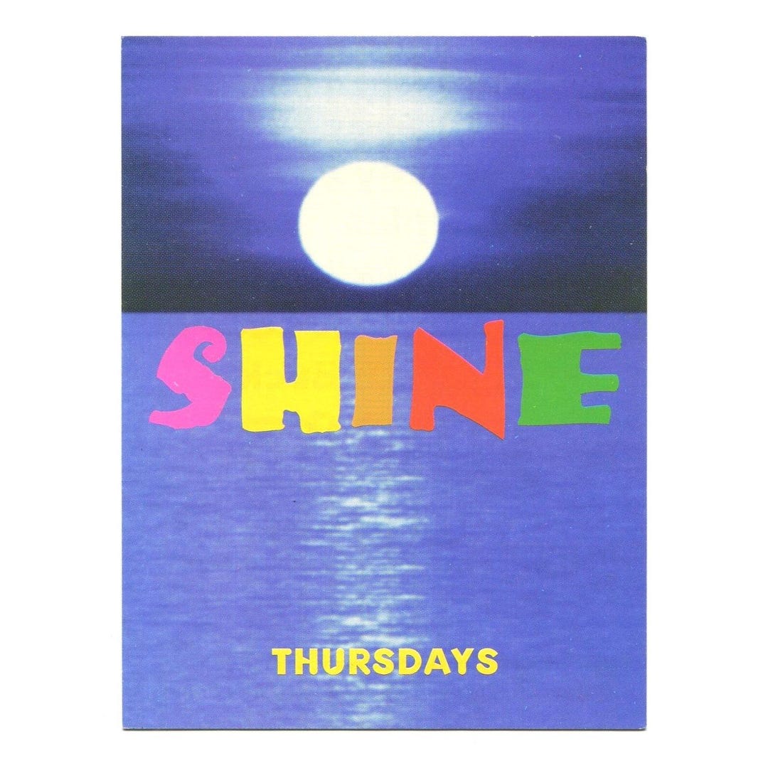 Early 1990s SHINE Thursdays San Francisco Rave Flyer - 683 Clementina ...