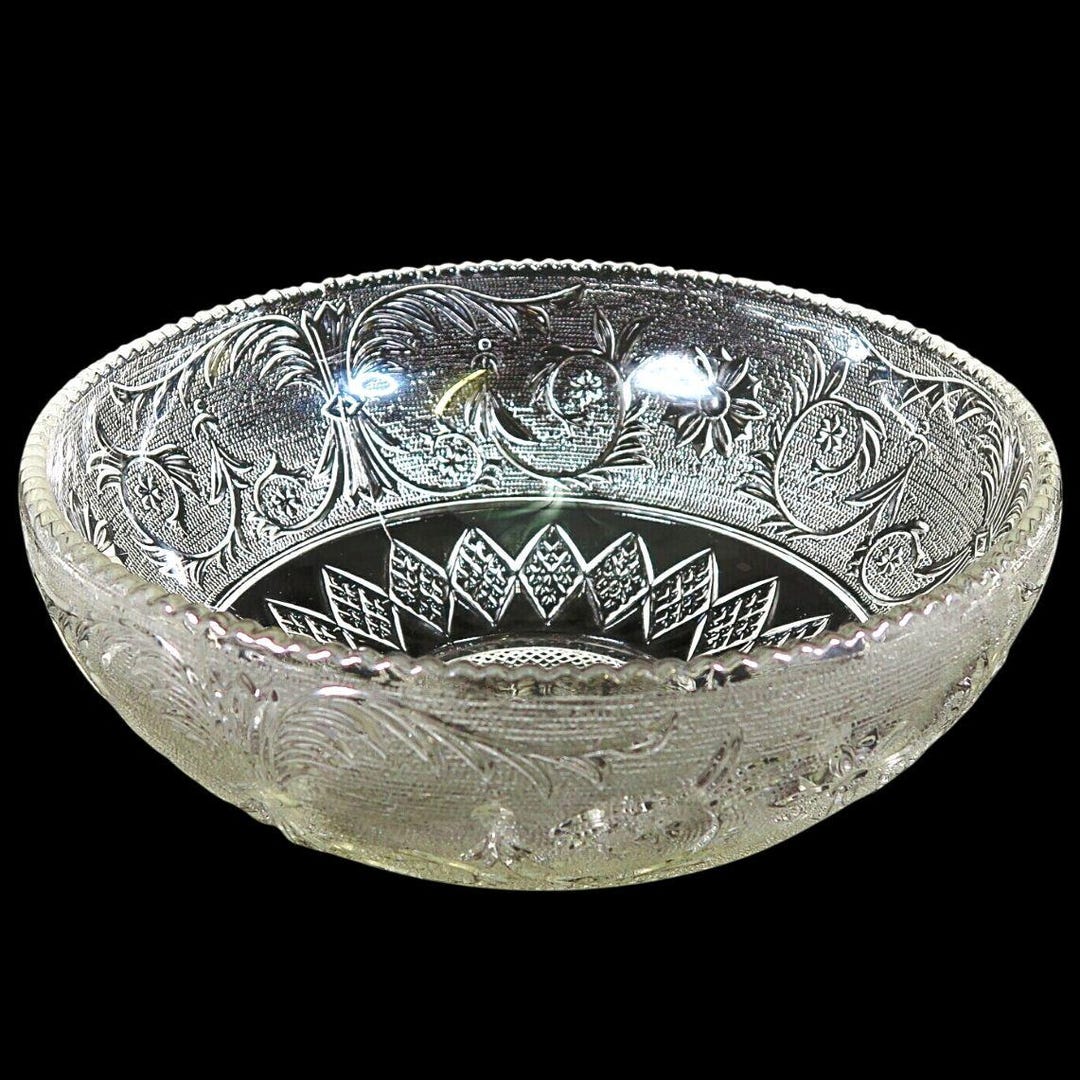 Duncan & Miller Sandwich Glass Large 9.5-inch Salad Bowl #41 Clear ...