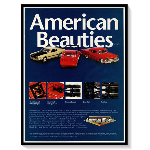 Muscle Car Ad - Etsy