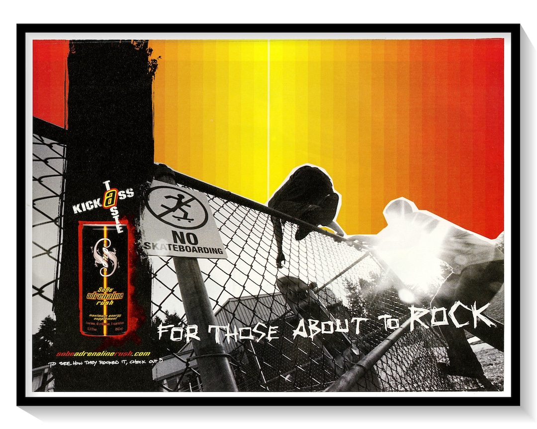 Sobe Adrenaline Rush Print Ad Vintage 2002 No - Etsy