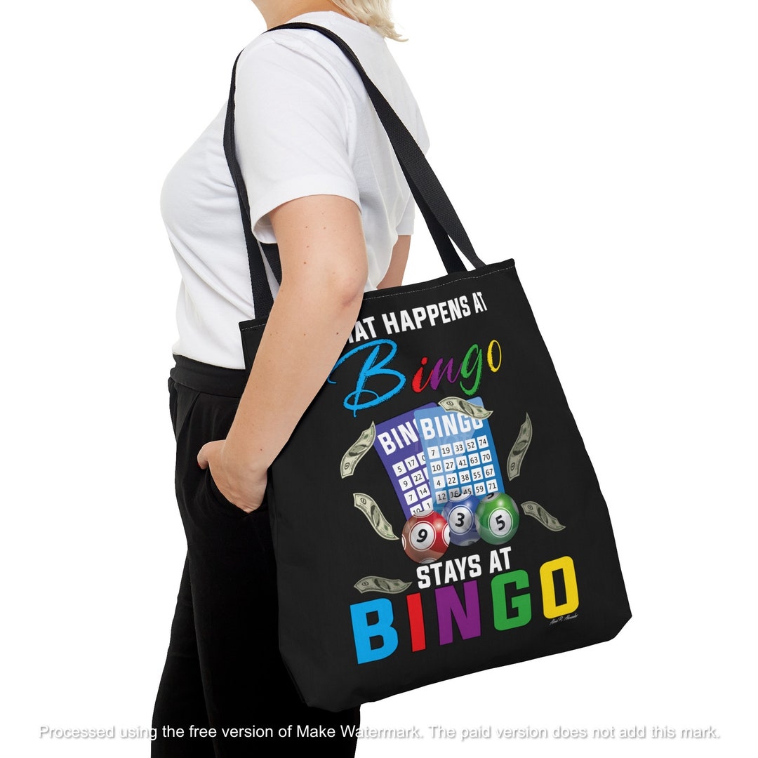 Bingo Bag, What Happens at Bingo Stays at Bingo, Funny Bingo Bag, Bingo ...