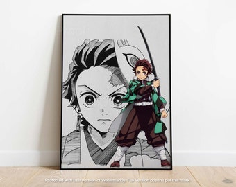 Tanjiro Kamado Print - Etsy