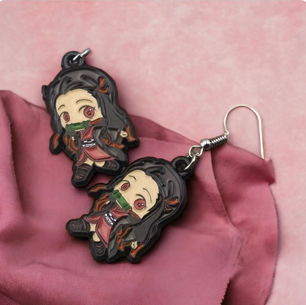 Anime Girl Earrings, Anime Inspired, Cosplay Fashion, Anime Character ...