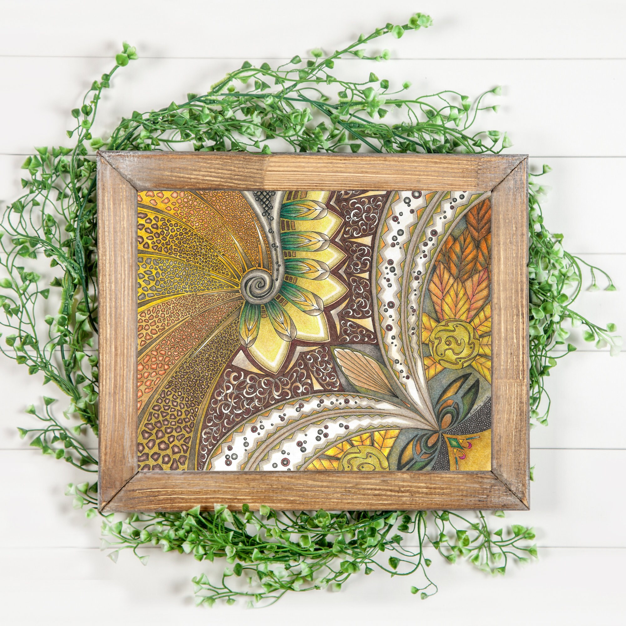 Colorful Art Print Pretty Designs Art Print Colored Pencil - Etsy