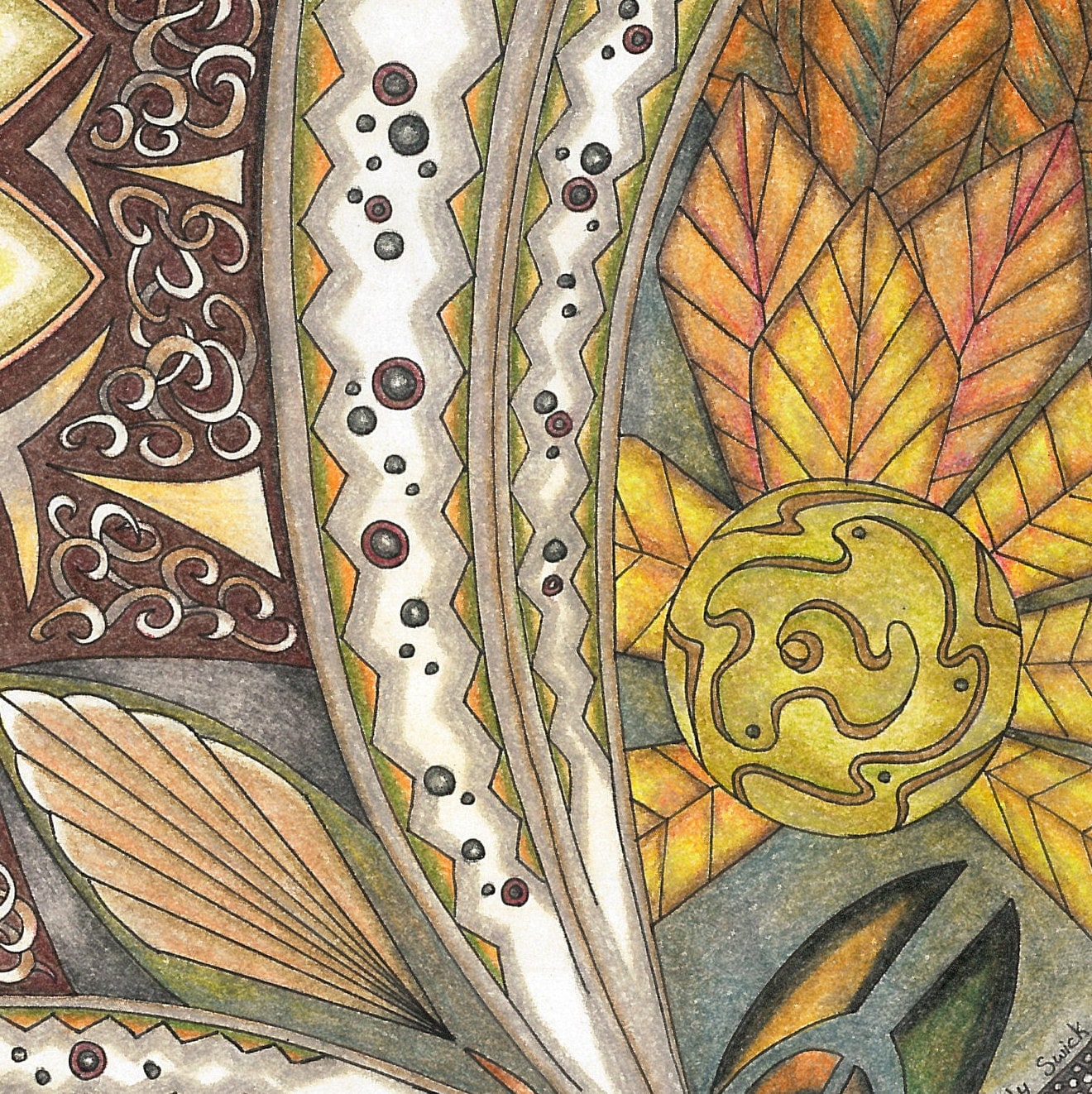 Colorful Art Print Pretty Designs Art Print Colored Pencil - Etsy