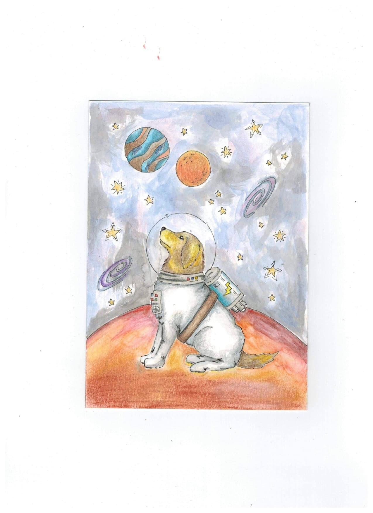 Doge Astronaut Painting