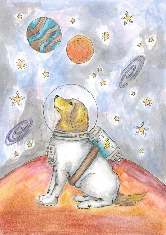 Animals In Space Drawing