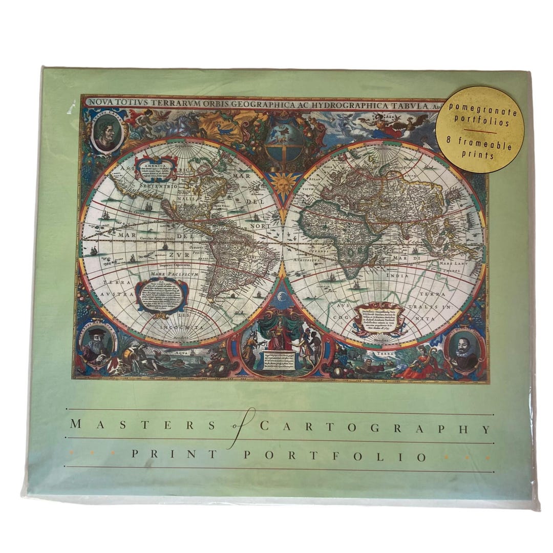 Masters of Cartography Print Portfolio Pomegranate Publications 13x15 ...