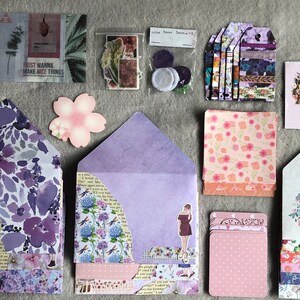 Floral Decorated Envelope Set - Etsy