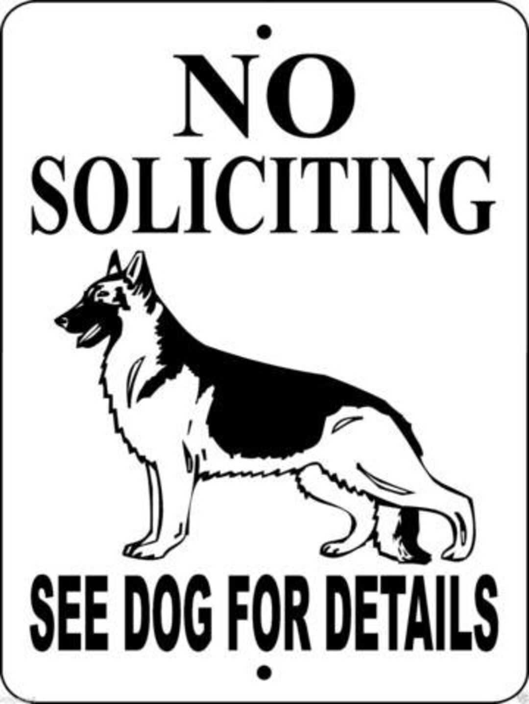 German Shepherd Dog Aluminum Sign: 9x12, or 12x18 - Etsy