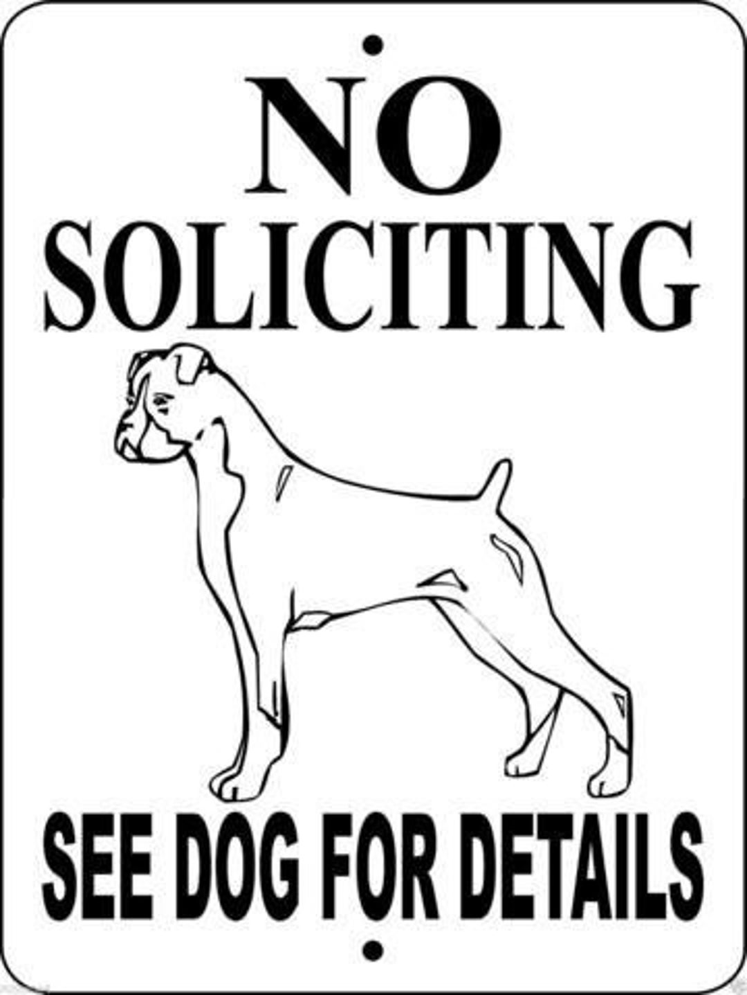 Boxer Aluminum Sign: 9x12, or 12x18 - Etsy