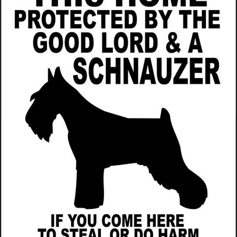 Schnauzer Sign - Etsy