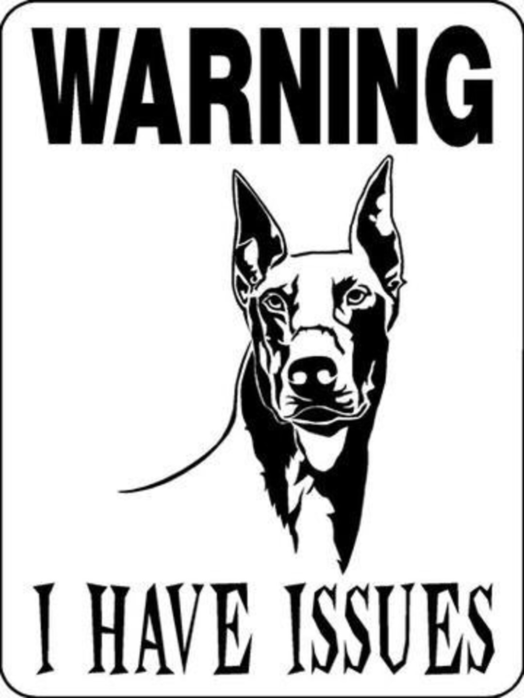 Doberman Pinscher Dog Aluminum Sign: 9x12 or - Etsy