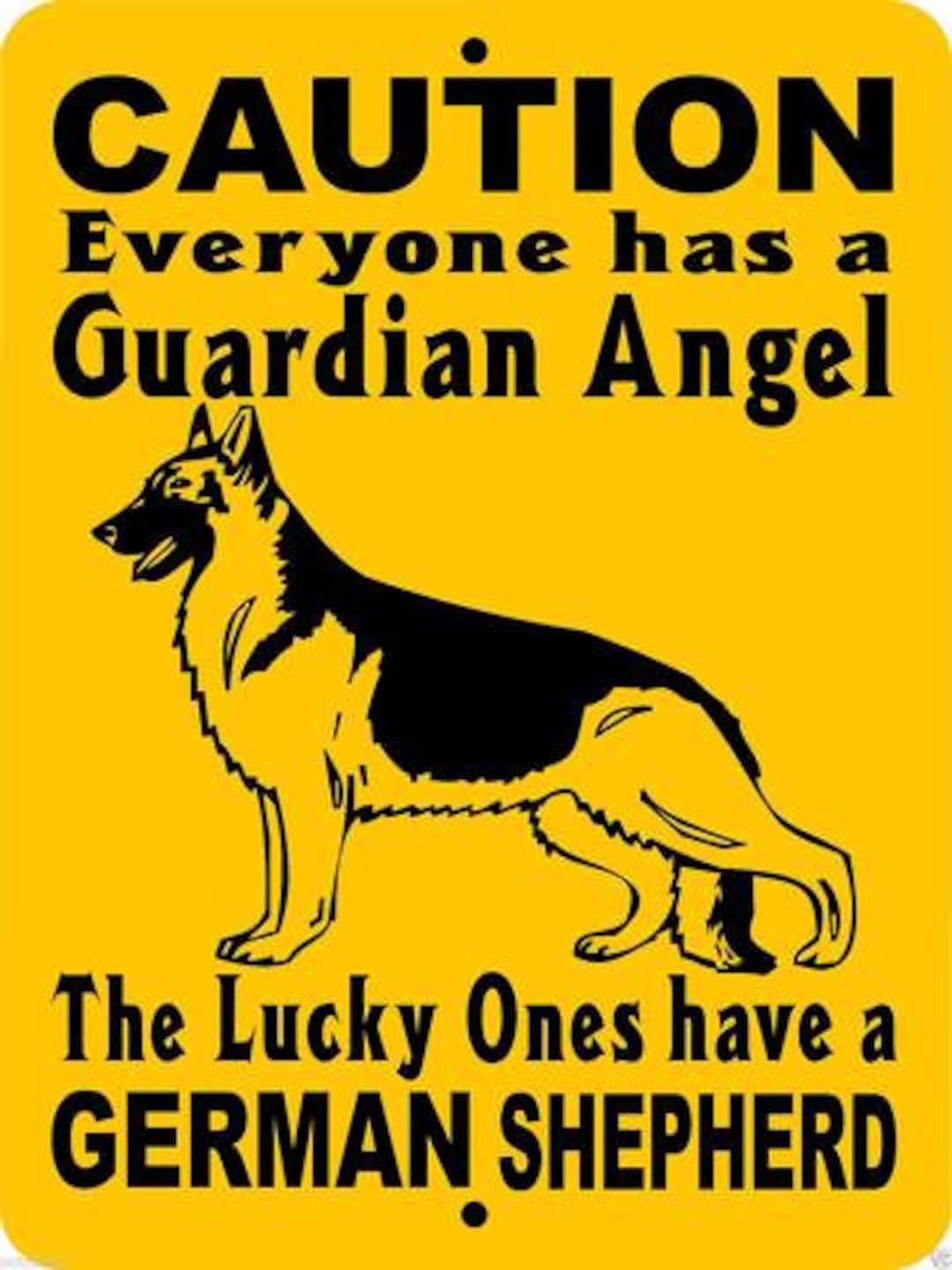 German Shepherd Dog Aluminum Sign: 9x12, or 12x18 - Etsy