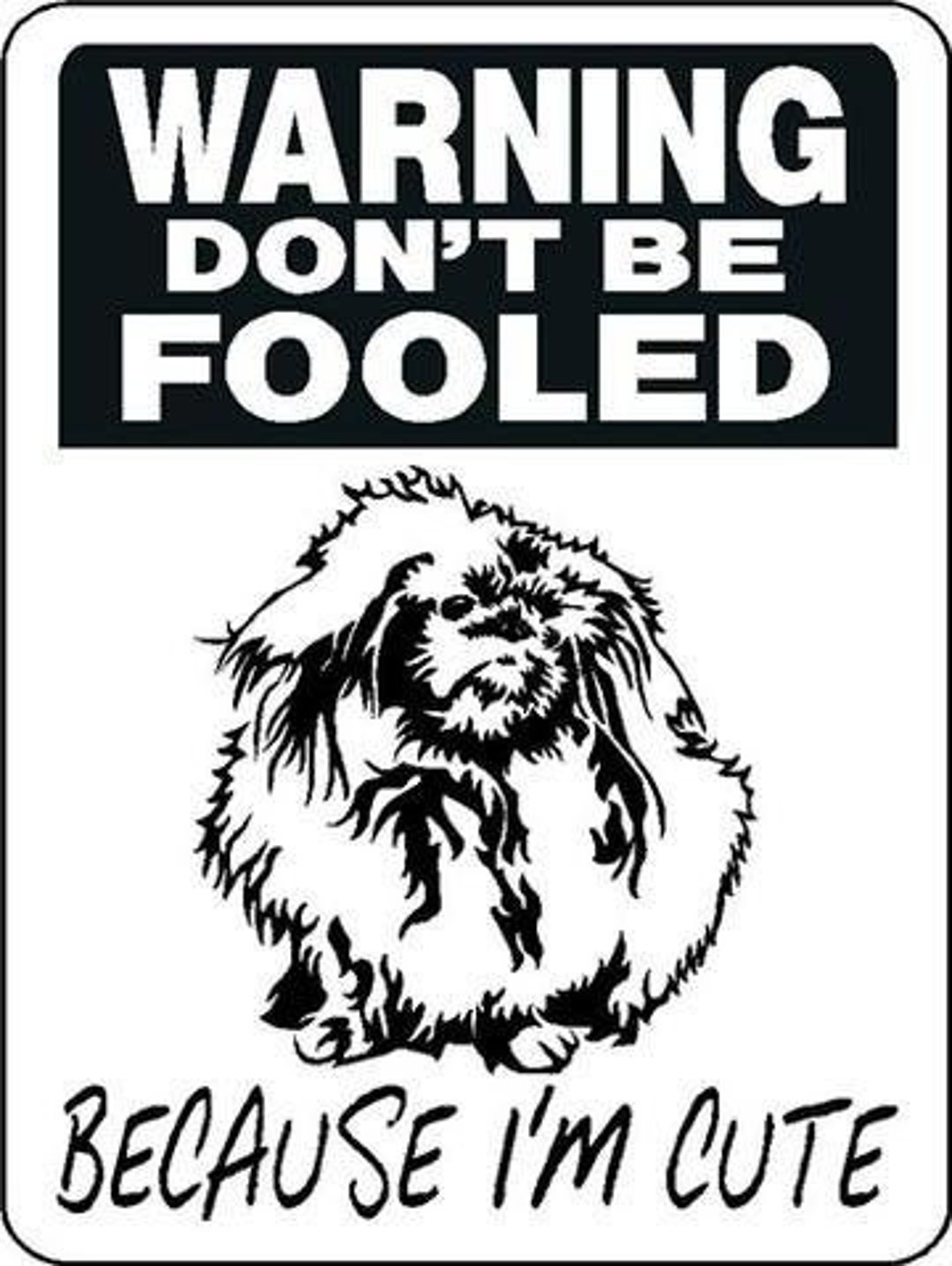 Pekingese Dog Aluminum Sign: 9x12, or 12x18 - Etsy