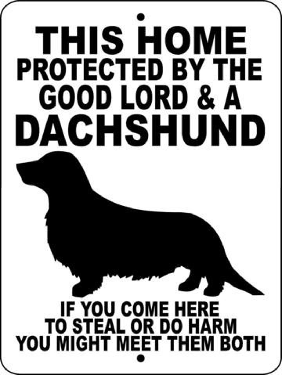 Dachshund Dog Aluminum Sign: 9x12, or 12x18 - Etsy
