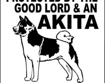 Akita Sign | Etsy