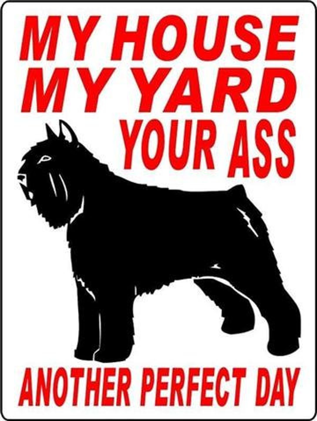 Bouvier Des Flandres Dog Aluminum Sign: 9x12, or 12x18 - Etsy