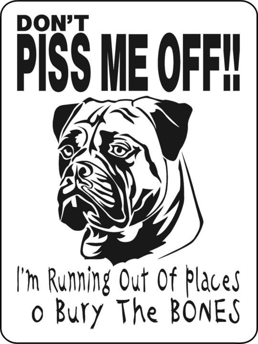 Bull Mastiff, English Mastiff Dog Aluminum Sign: 9x12, or 12x18 - Etsy