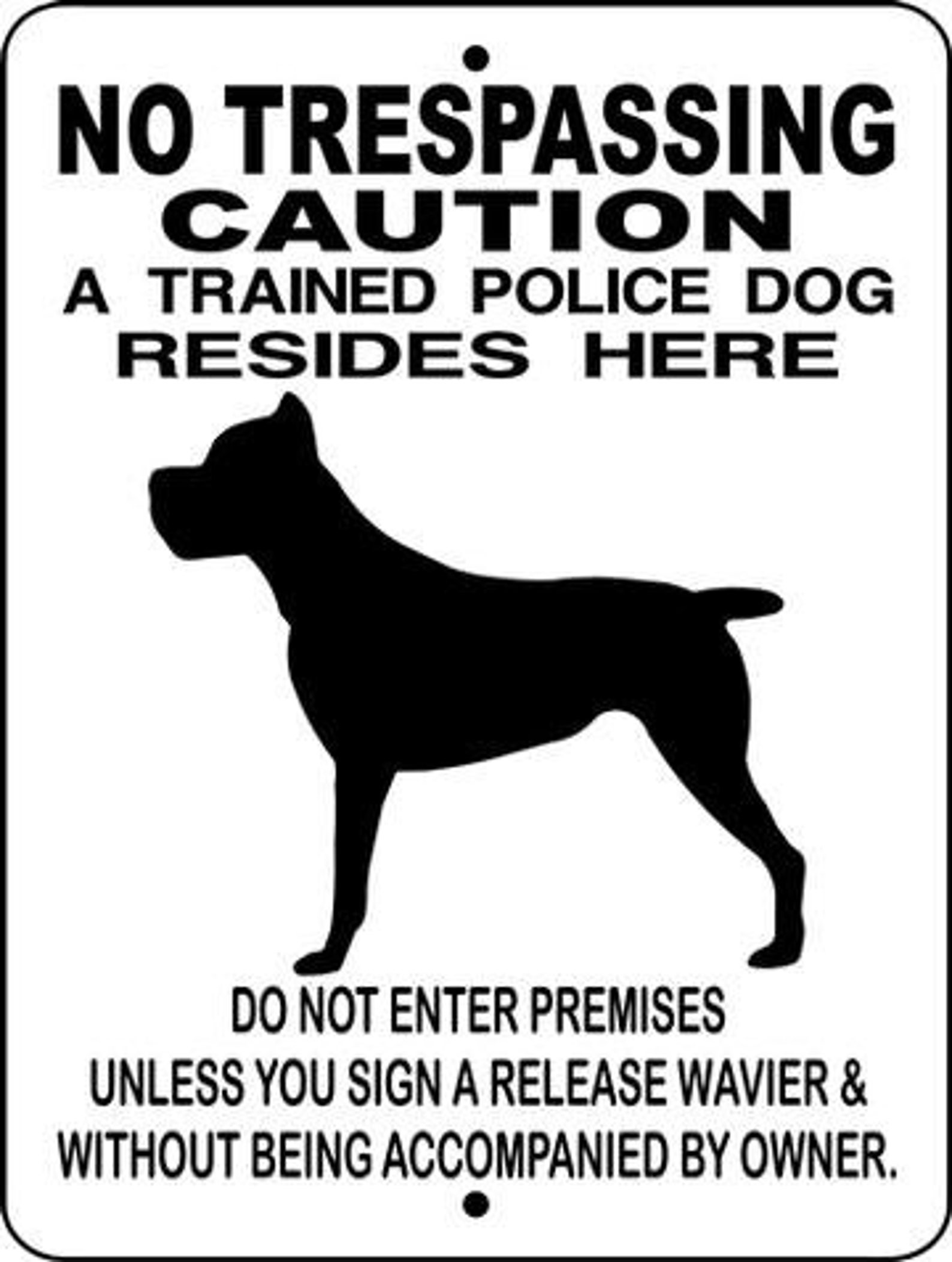 Cane Corso Dog Aluminum Sign: 9x12 or - Etsy