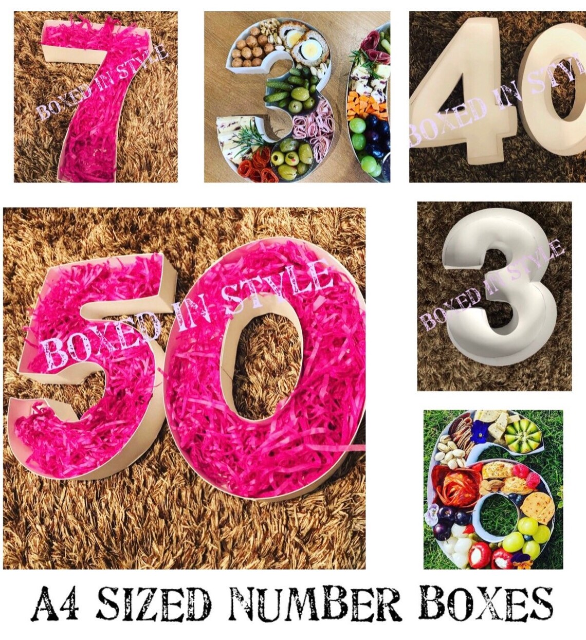 Fillable Number Gift Boxes | Etsy