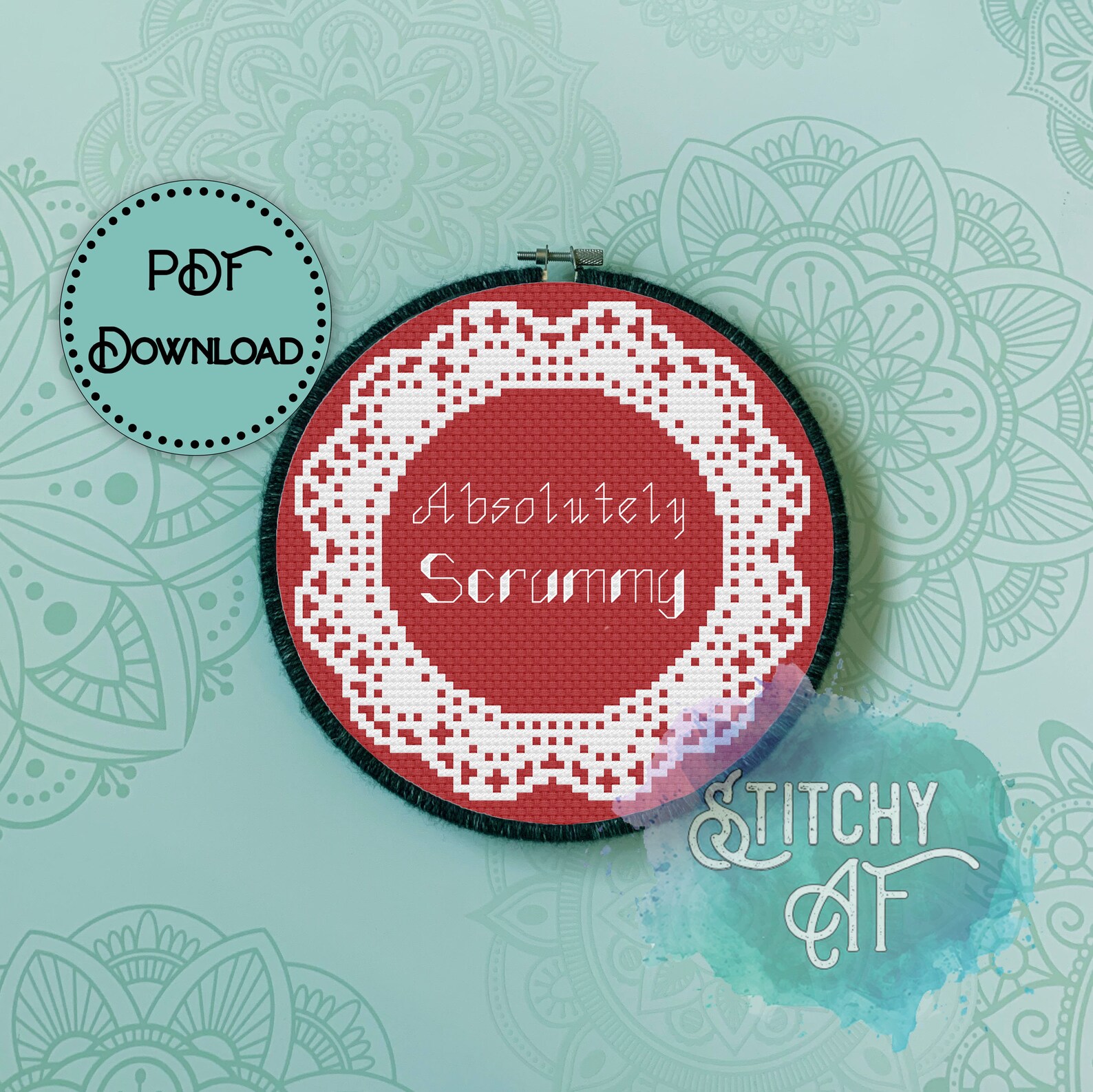 GBBO - GBBS - Cross Stitch Pattern Set - 3 Patterns - British Bake Off ...