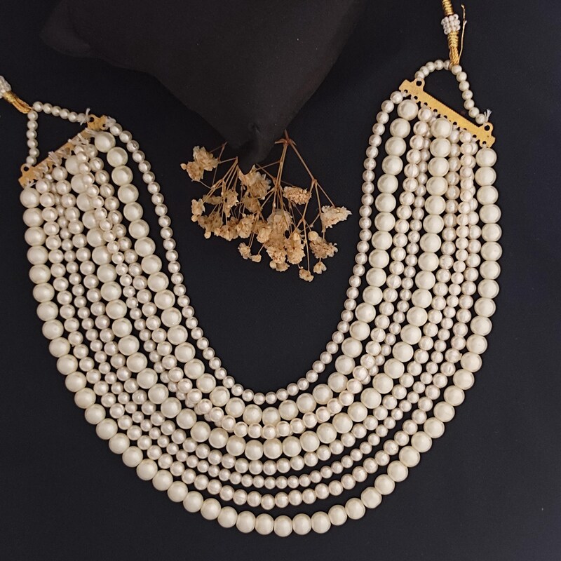 Multi Strand Pearl Necklace - Etsy