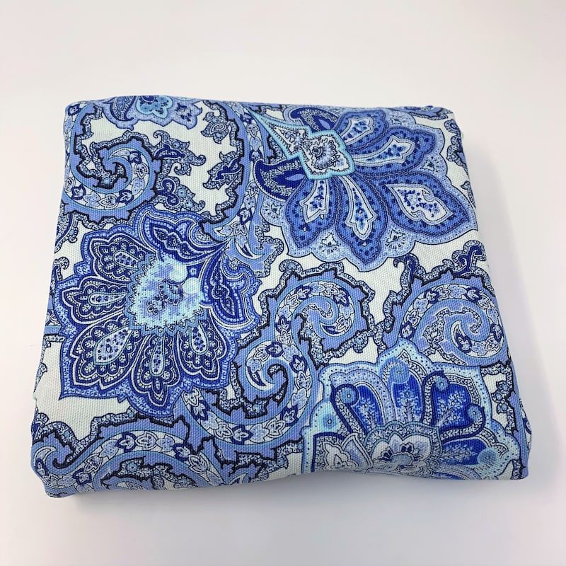 Blue Toile Fabric - Etsy