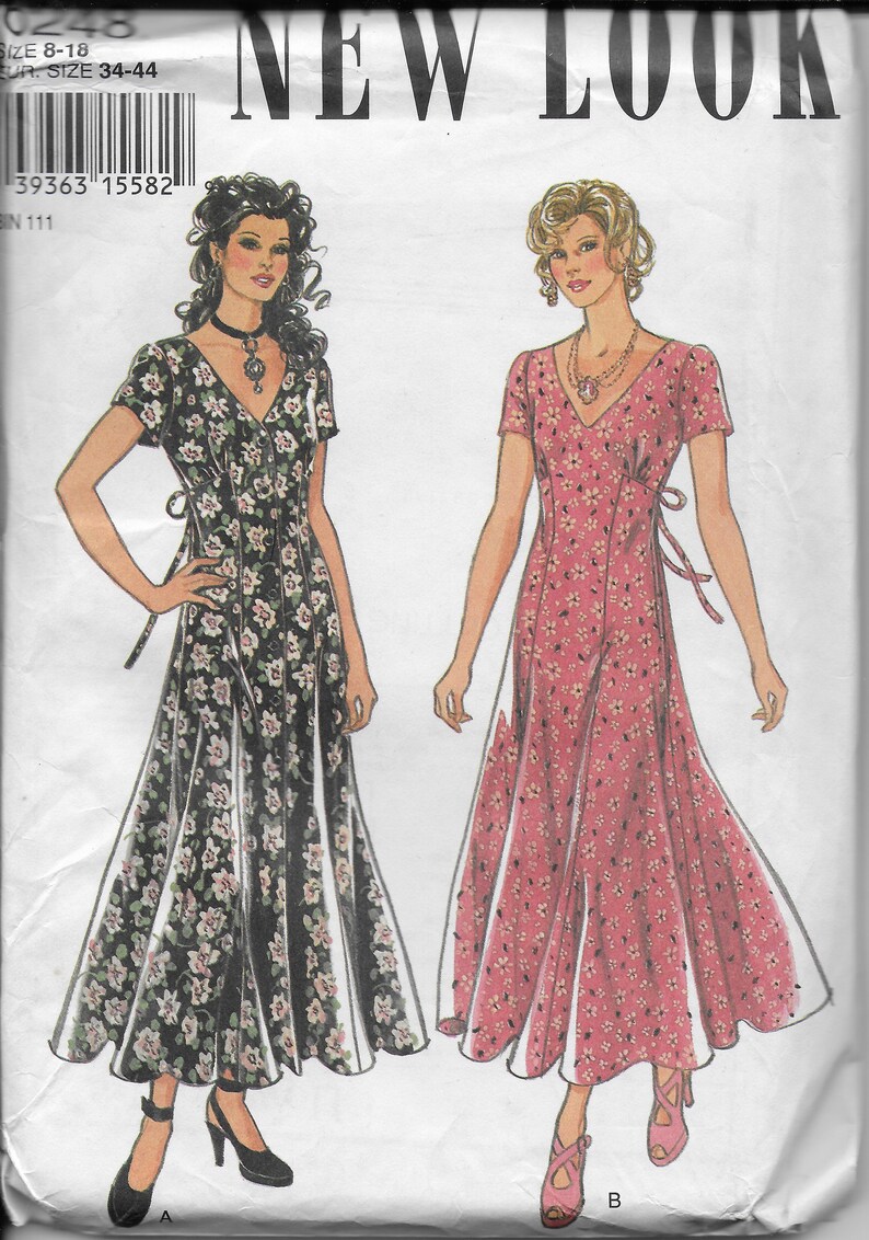 Simplicity New Look Pattern 6248 Uncut Size 8-18 Misses Short Sleeve ...