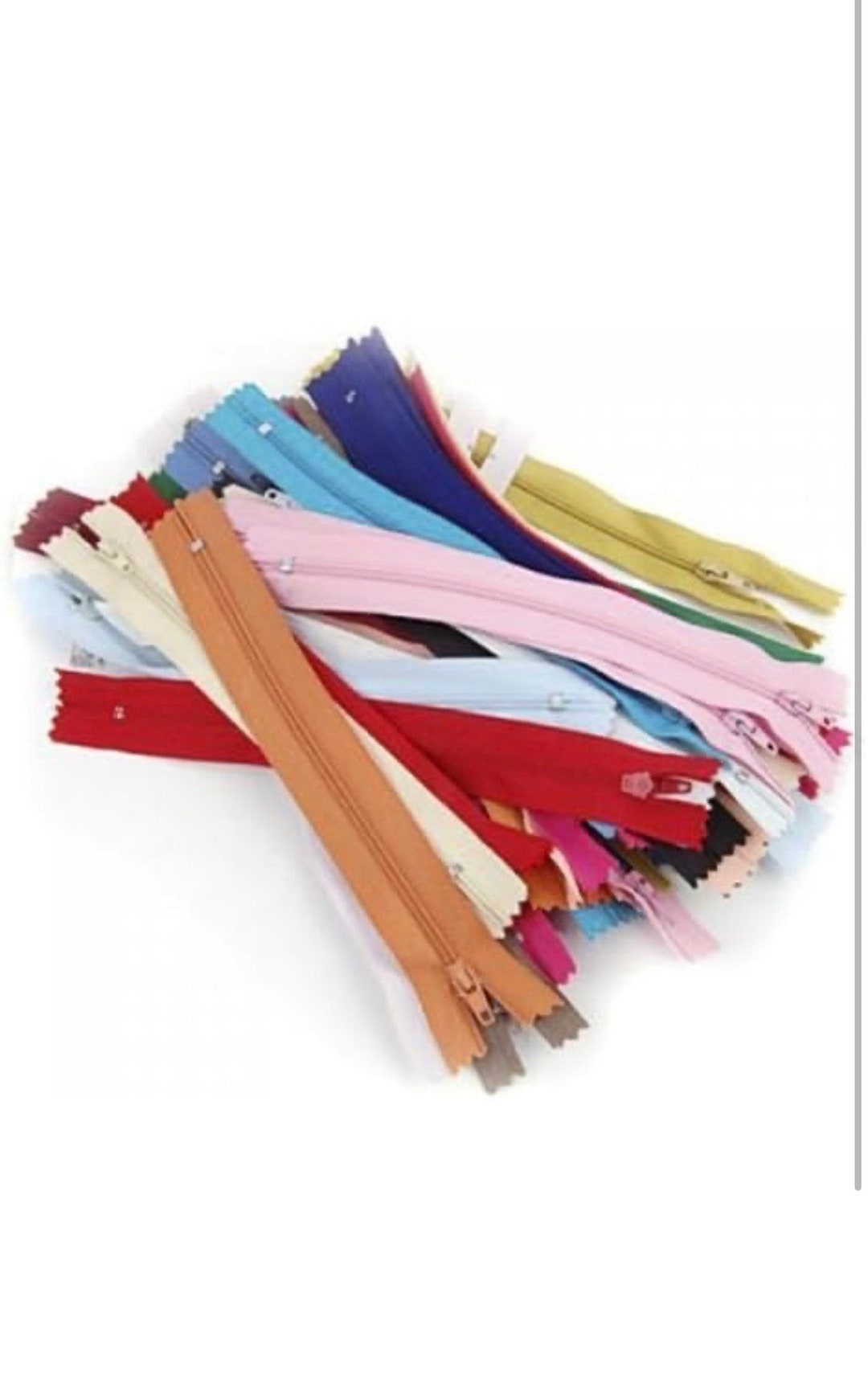 Nylon 7 Inch 18cm Closed Ended Zip Zippers for Crafts or Sewing ...