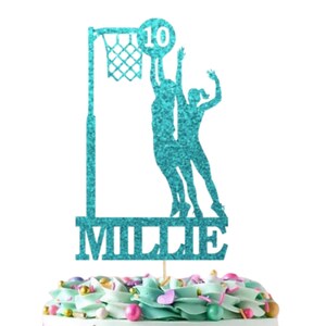 Cake Topper Netball Birthday , Choose Your Name, Age & Colour. - Etsy