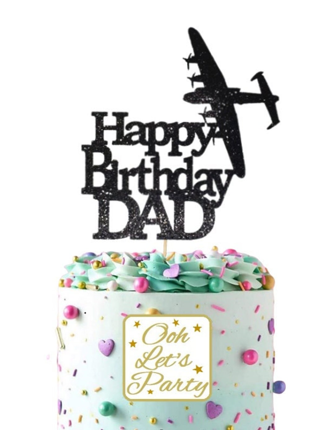 Lancaster Bomber Aircraft Cake Topper, Personalise With Your Name ...