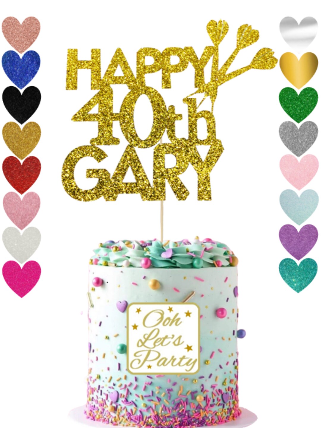 113. Personalised Darts Cake Topper - Etsy