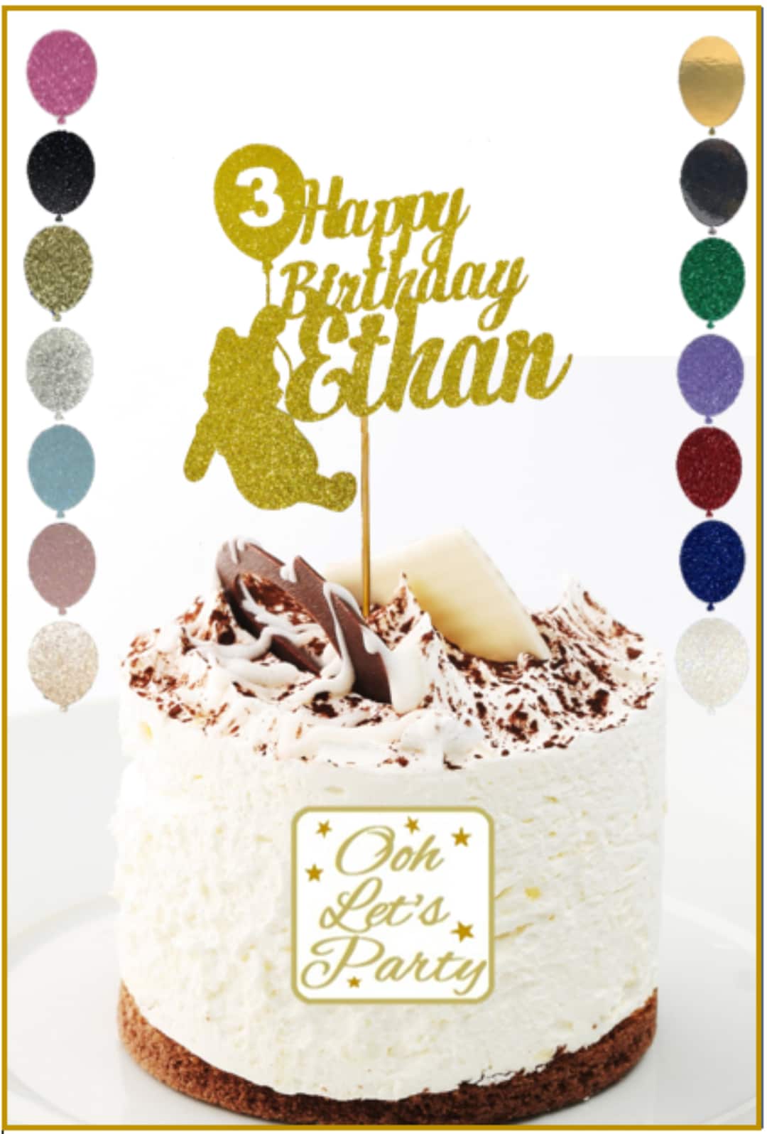 Childs Cake Topper, Childrens Cake Topper,personalised Cake Topper, Any ...