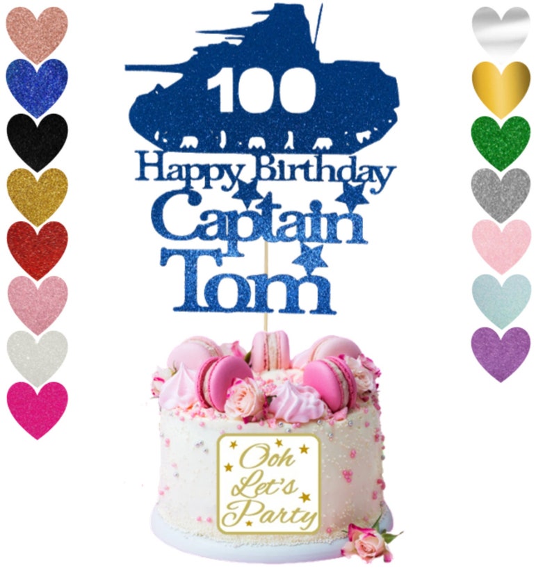 60. Army Tank Cake Topper, Birthday, Premium, Wedding, Personalised ...