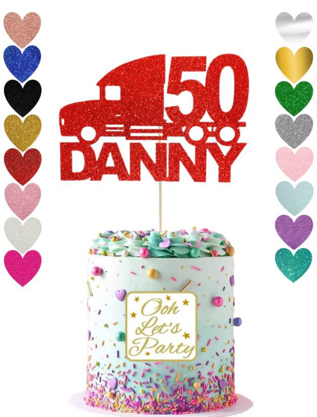 Extra Large Lorry Driver Cake Topper, Choose Your Name & Age - Etsy