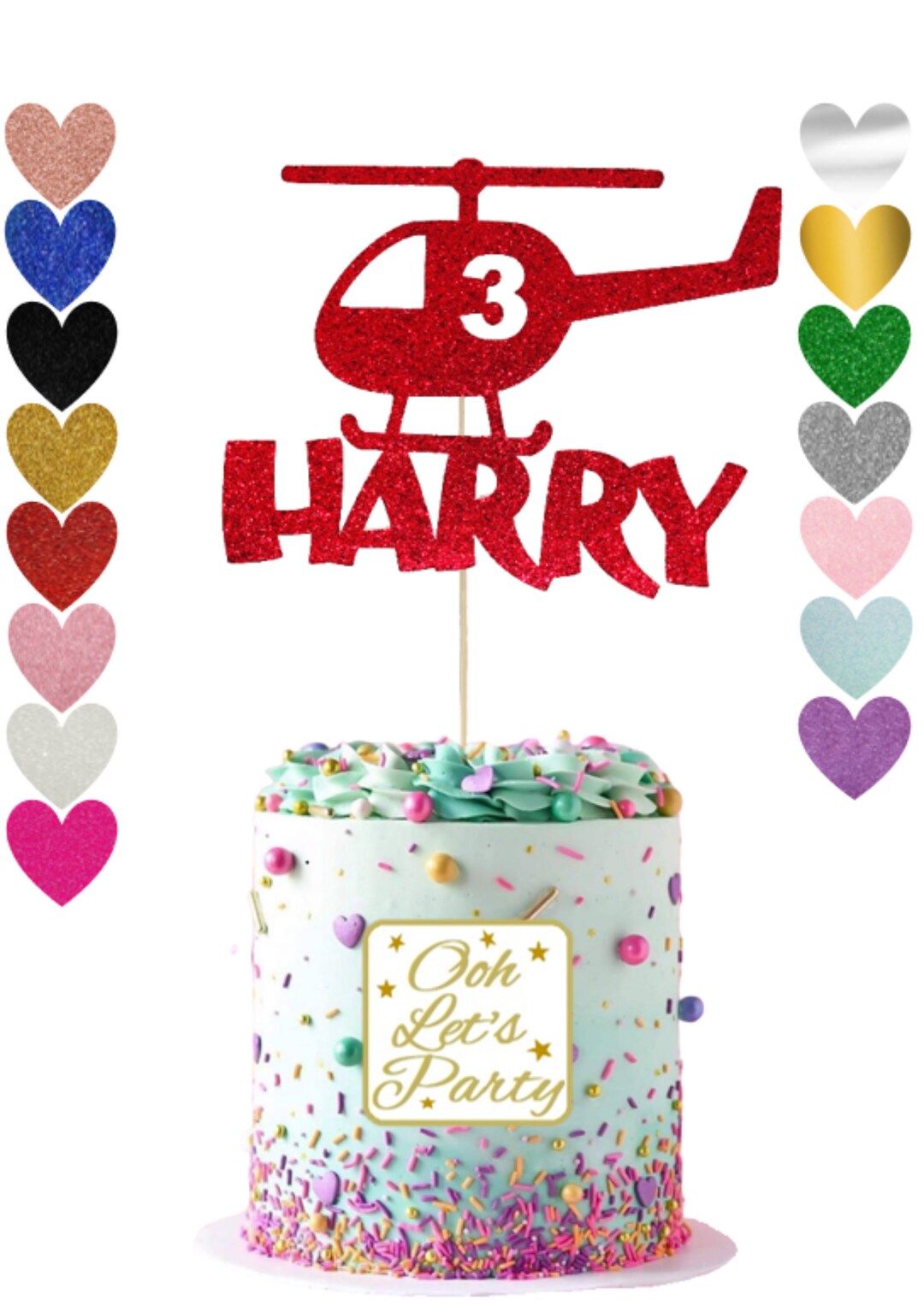 30. Cake Topper With Helicopter. - Etsy