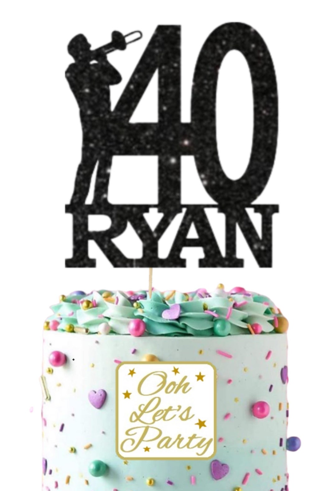 Trumpet Player Birthday Cake Topper, Choose Your Name, Age & Colour ...
