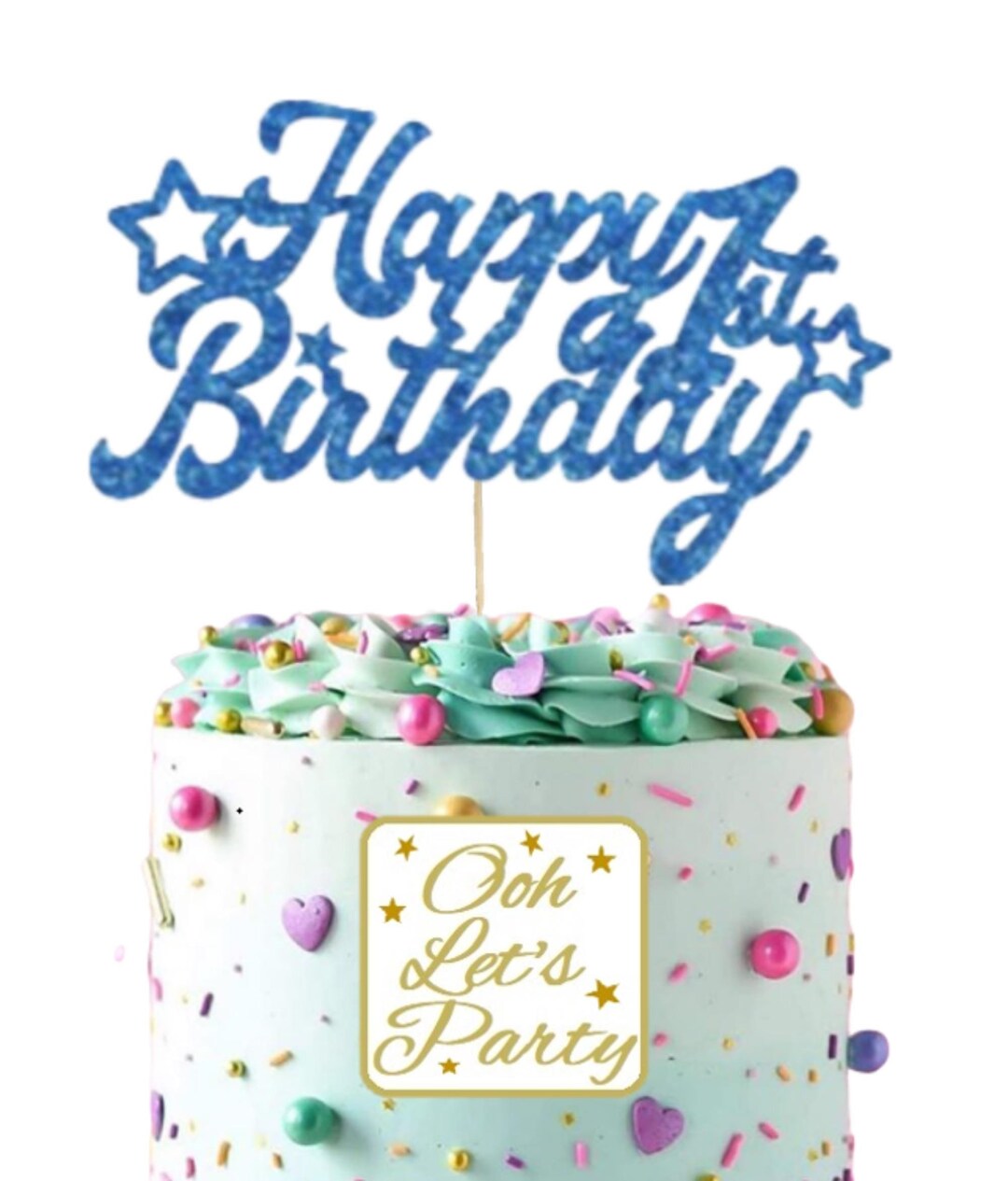 Extra Large Birthday Glitter Cake Topper, Choose Your Age & Colour - Etsy