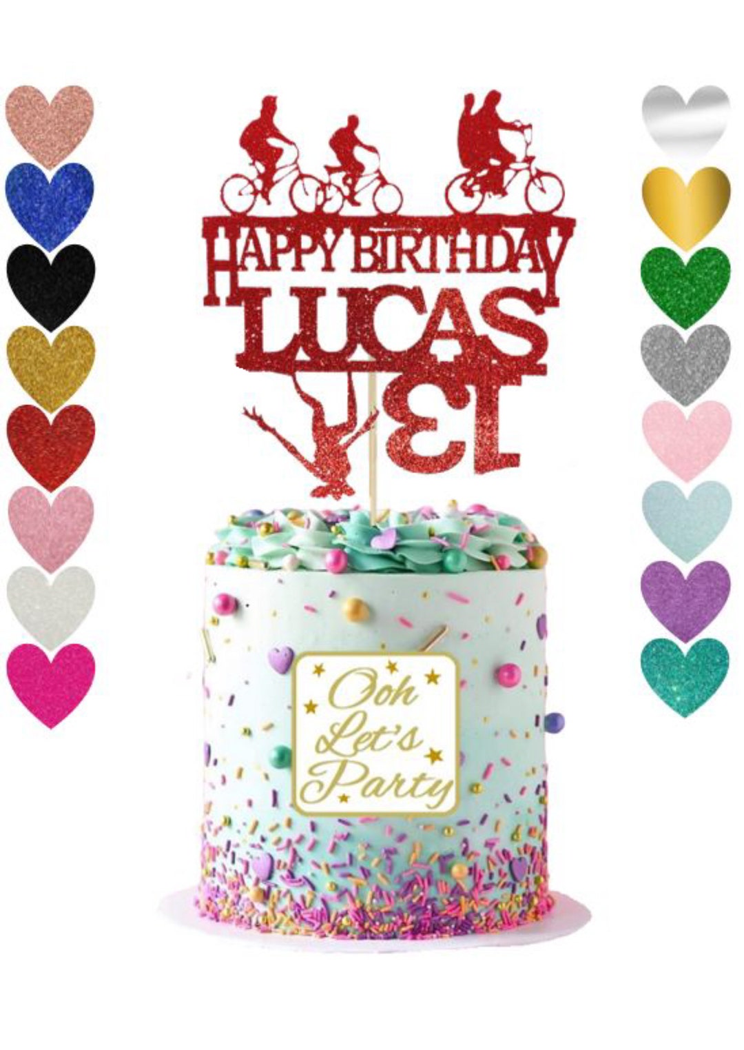 165. Personalised Stranger Things Cake Topper, Choose Your Name & Age ...
