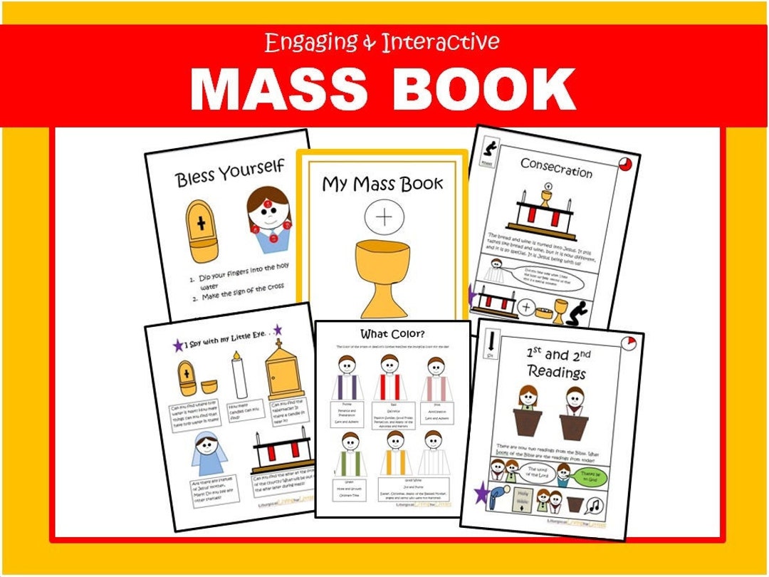 Mass Book for Kids- PDF Download - Etsy