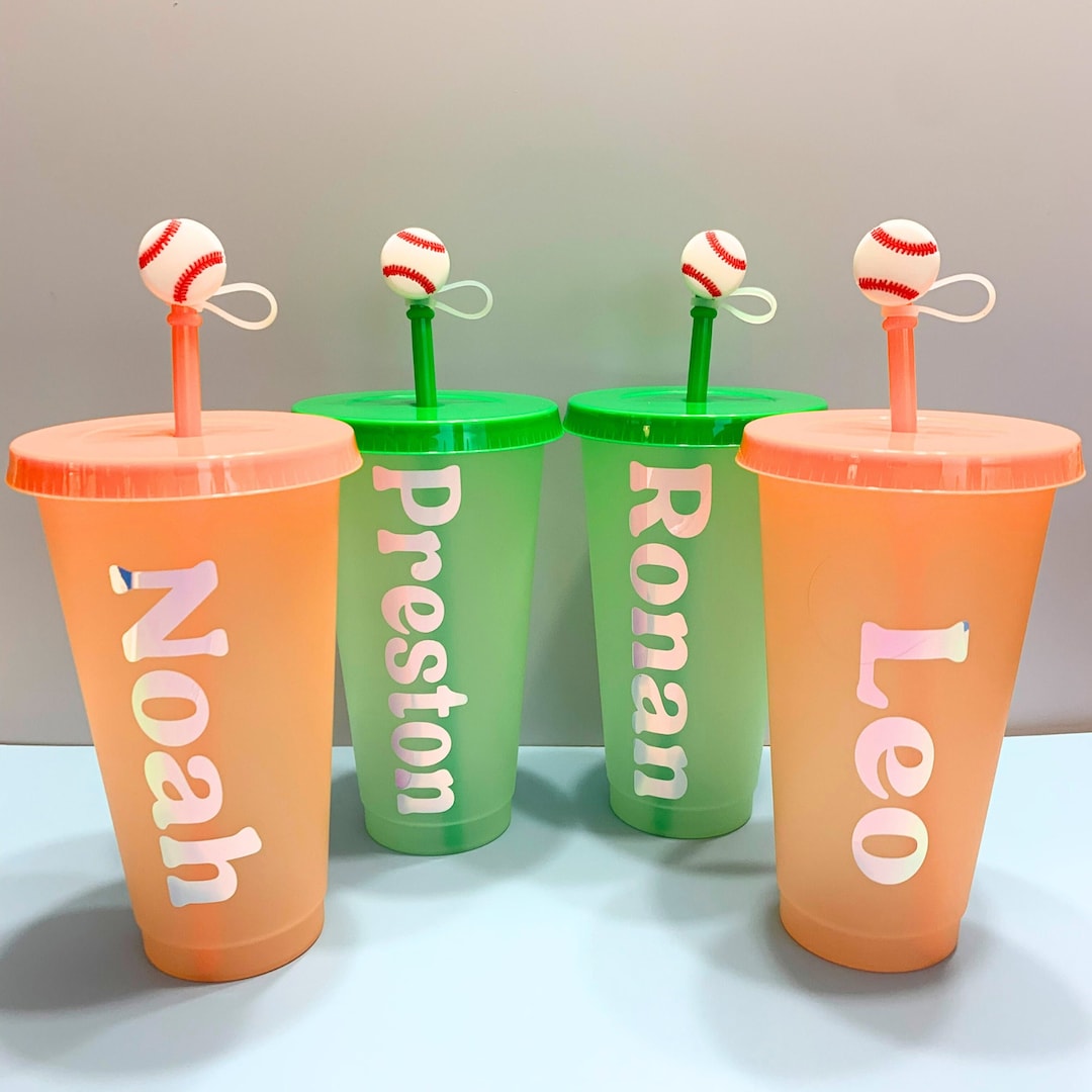 Personalized Name Cup Custom Baseball Sport Drinkware Baseball Party ...