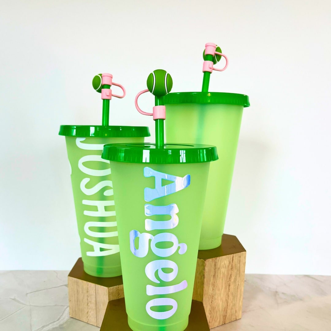 Tennis Ball Straw Cover Mini Tennis Ball Tumbler Accessory Tennis Mom ...