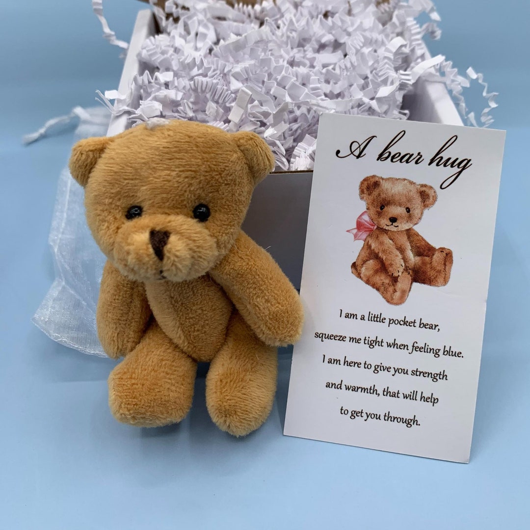 Pocket Bear Gift Miniature Teddy Bear Sympathy Gift Comfort Gift With ...