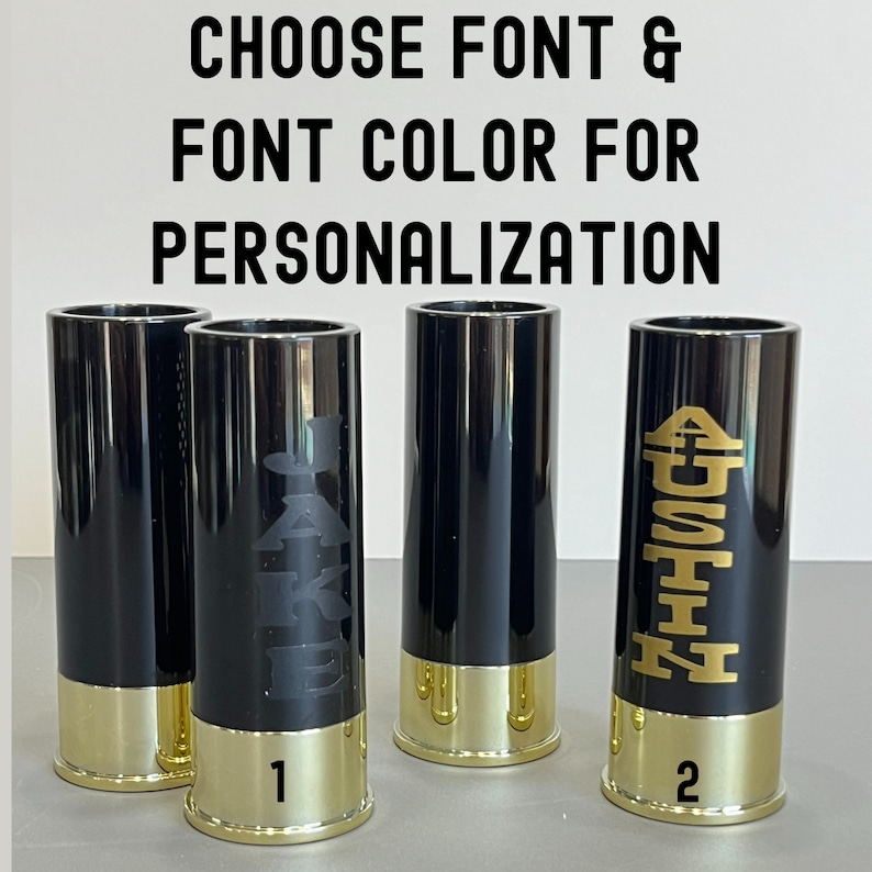 Personalized Bullet Shot Glass Custom Bullet Party Favor Gift His ...